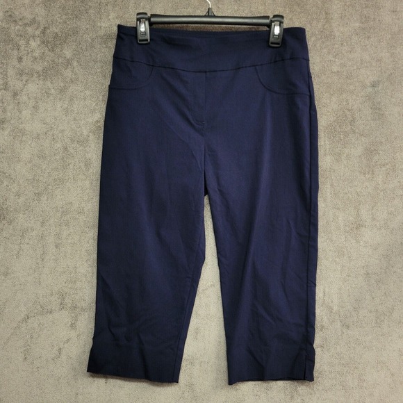 Ruby Rd. | Shorts | Ruby Rd Bermuda Shorts Womens Blue Flat Front ...